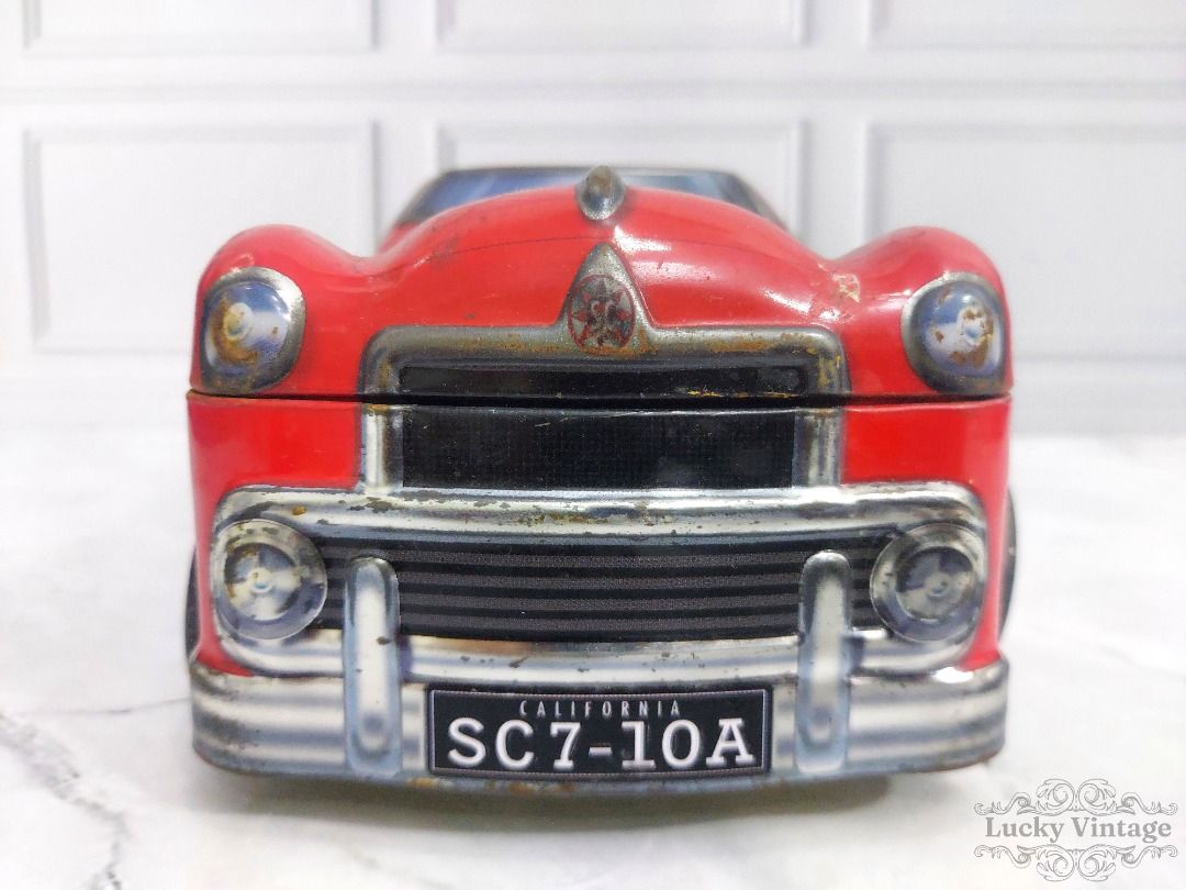 Vintage Lawas Tin Toys Box Old Car Classic Storage, Toys & Collectibles ...