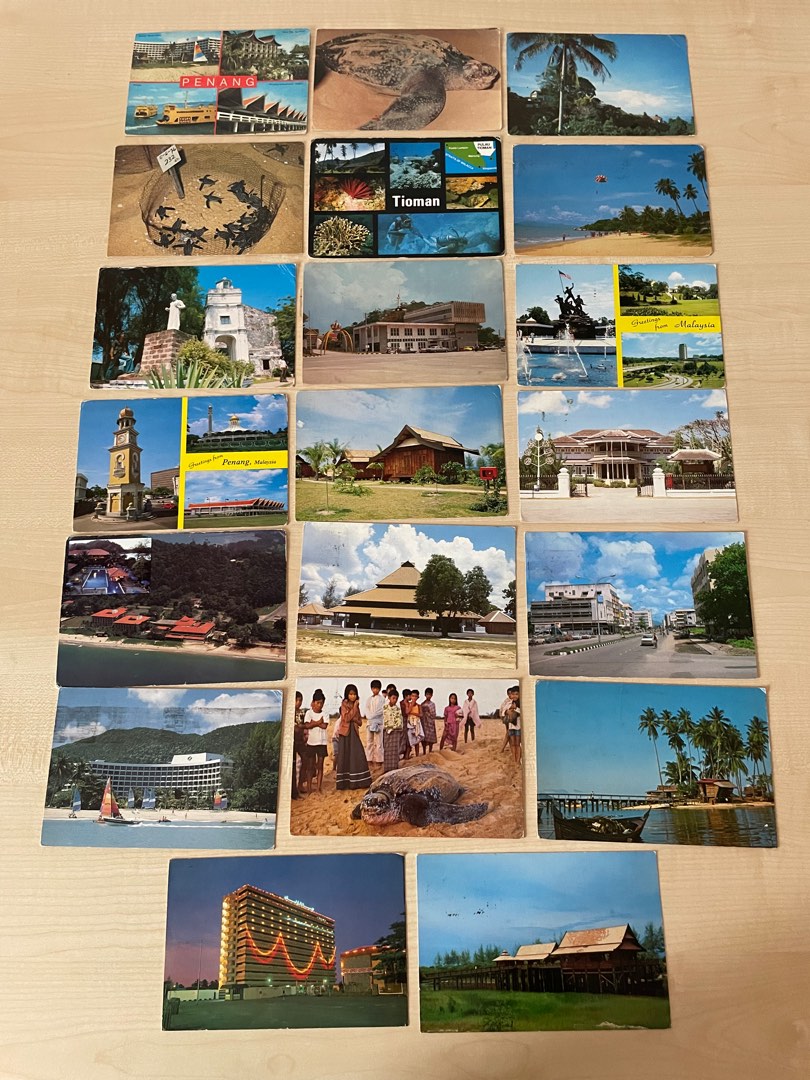 Vintage Postcards from 1980s & 1990s, Hobbies & Toys, Collectibles ...