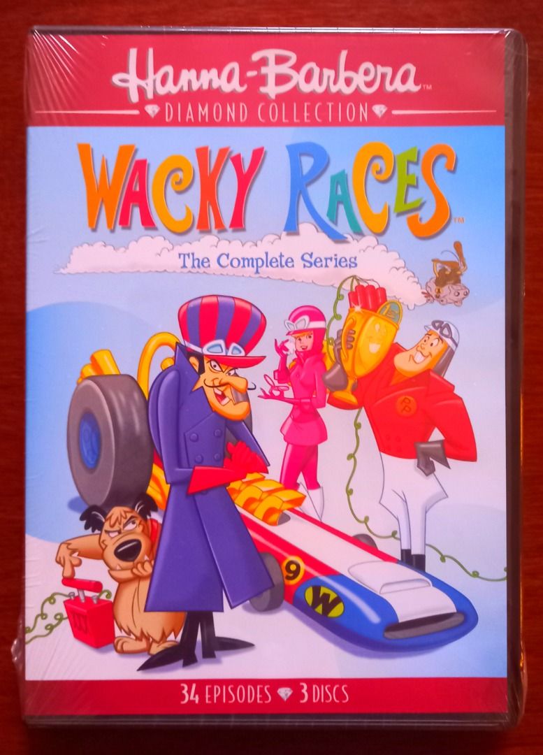 WACKY RACES (ORIGINAL R1 DVD) RARE CARTOON TV SERIES CLASSIC, Hobbies ...