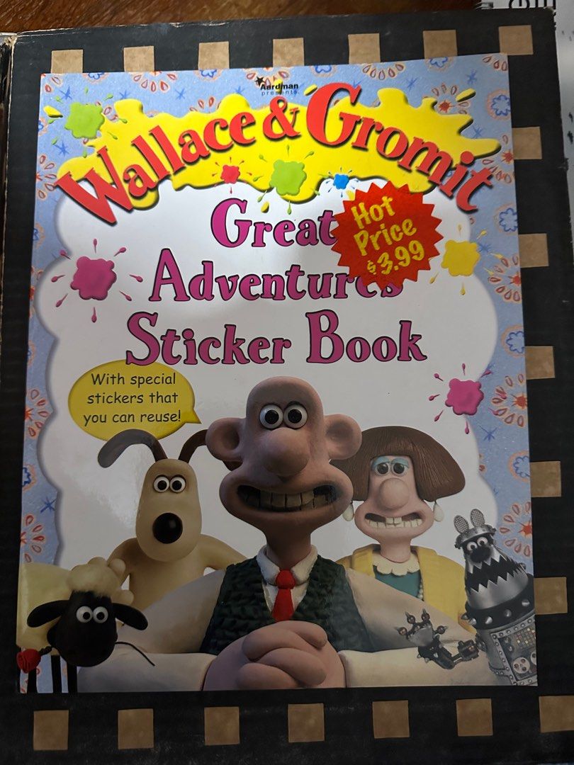 Wallace & Gromit Great Adventure Sticker Book, Hobbies & Toys, Books ...