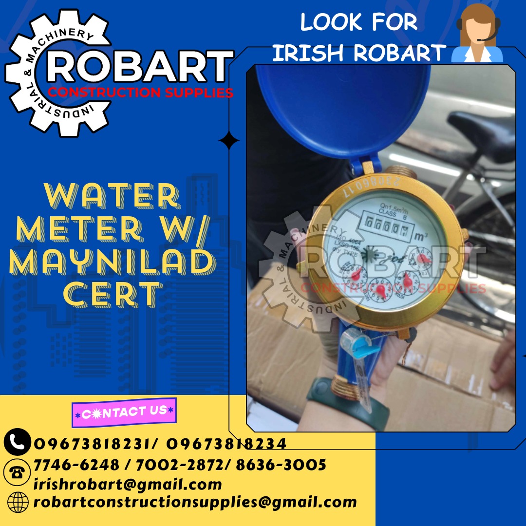 water meter w/ maynilad cert, Commercial & Industrial, Construction ...