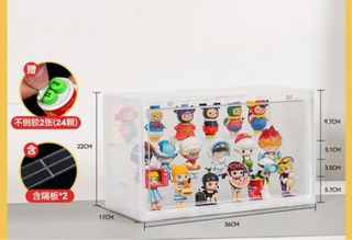 Acrylic Display box case for figurine figure/popmart/blind box, Hobbies ...