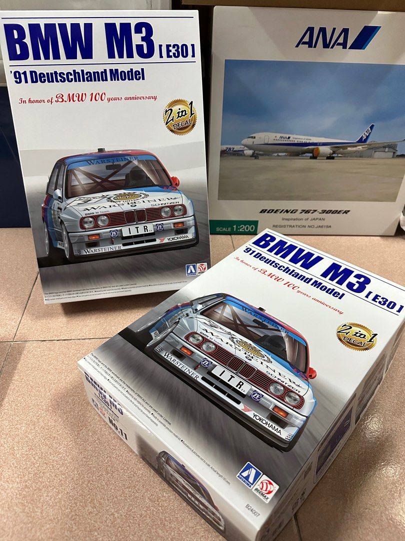 1/24 Aoshima Beemax BMW M3 E30 91 Deutschland model, Hobbies & Toys ...