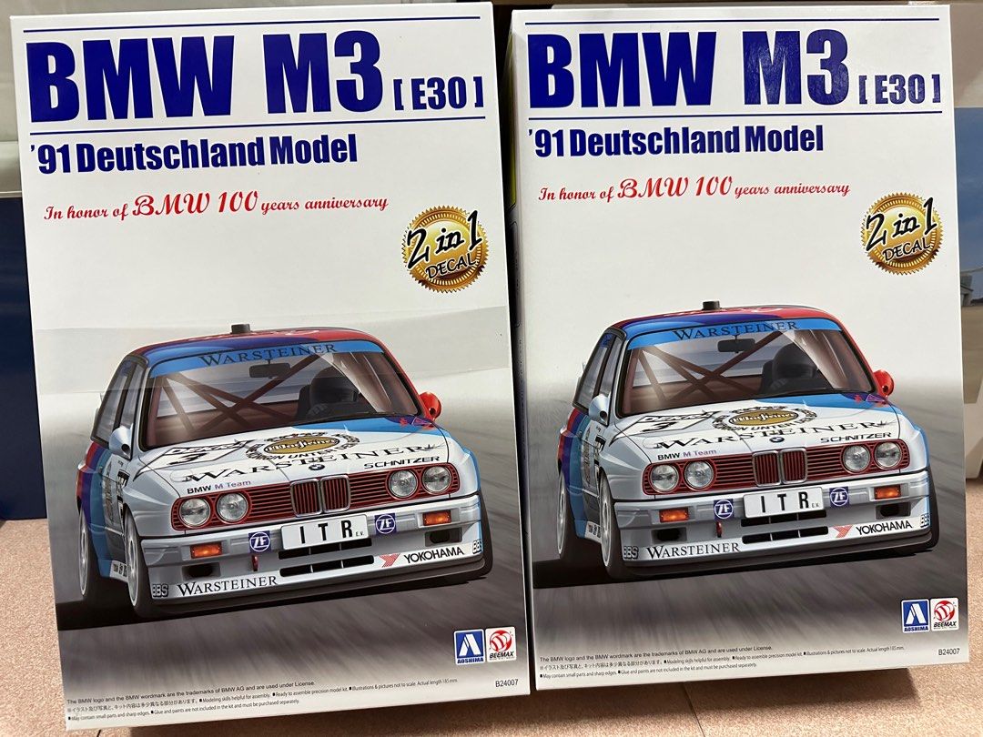 1/24 Aoshima Beemax BMW M3 E30 91 Deutschland model, Hobbies & Toys ...