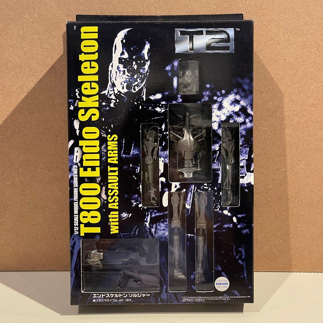 Aoshima - Terminator 2 - T-800 Endoskeleton TYPE 2 - 1/12 Scale Action ...