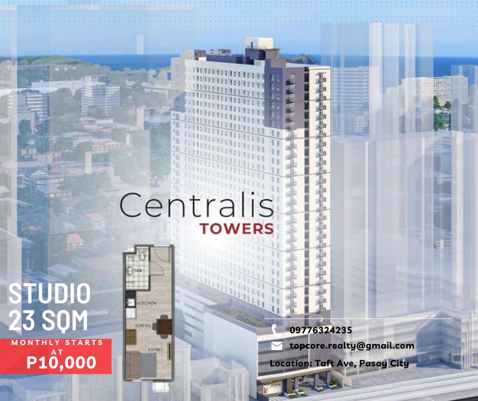Condo For Sale in Pasay City Centralis Towers by Ayala Land, Property ...