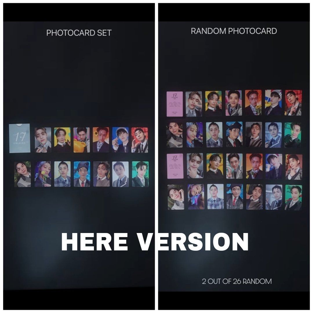 [BATCH 2 - no pairing] Seventeen Best Album: 17 is Right Here Member Sets: Here and Hear ...