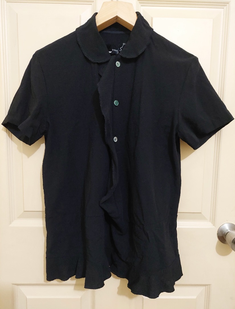 black CDG top, Women's Fashion, Tops, Blouses on Carousell