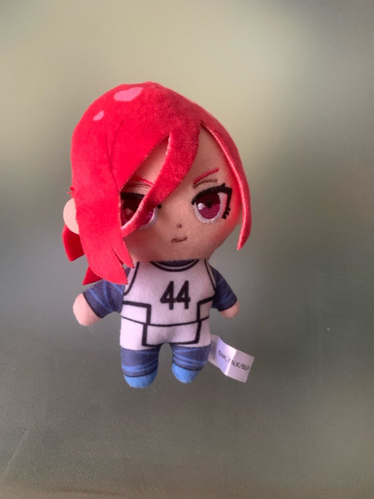 Blue lock Anime Chigiri Hyoma keychain plushie, Hobbies & Toys ...