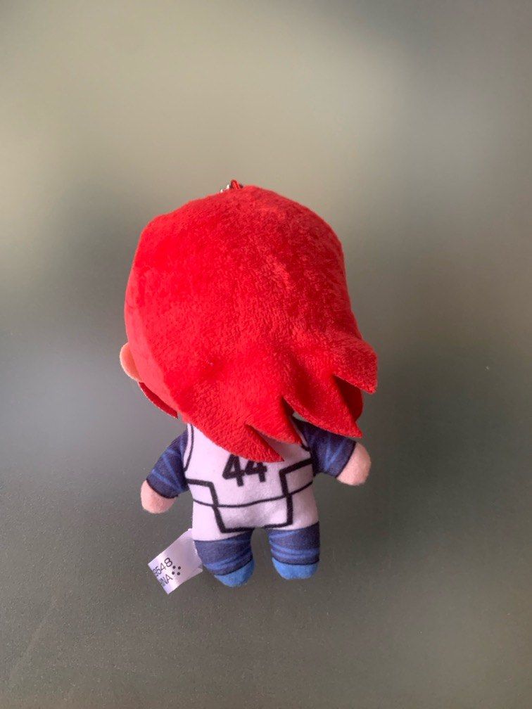 Blue lock Anime Chigiri Hyoma keychain plushie, Hobbies & Toys ...