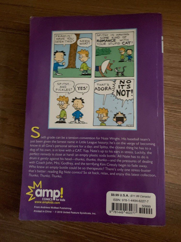 Buku baca anak Big nate thunka thunka thunka, Buku & Alat Tulis, Buku ...
