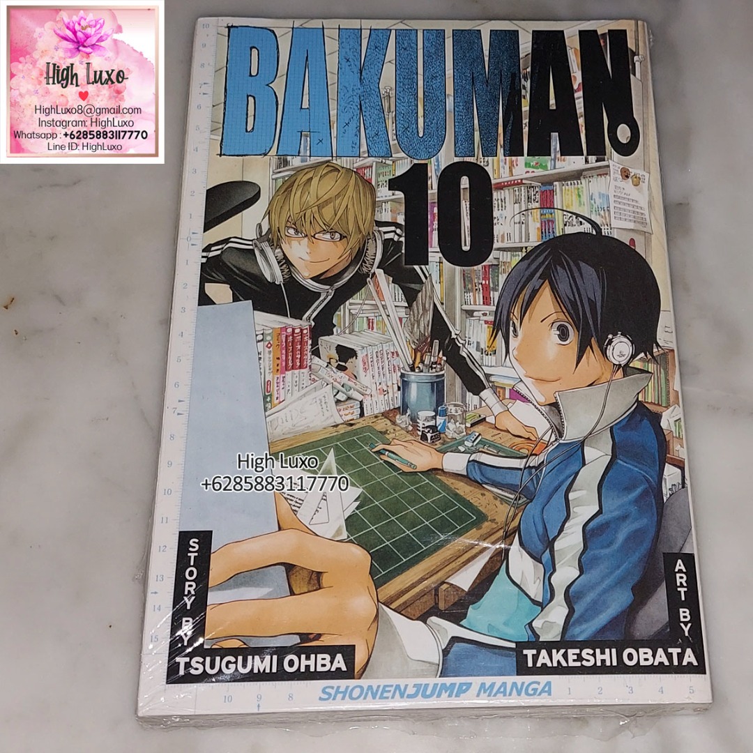 Buku Komik BAKUMAN Vol 10 Comic English Book Impor Import Manga Seri English Bahasa Inggris ...