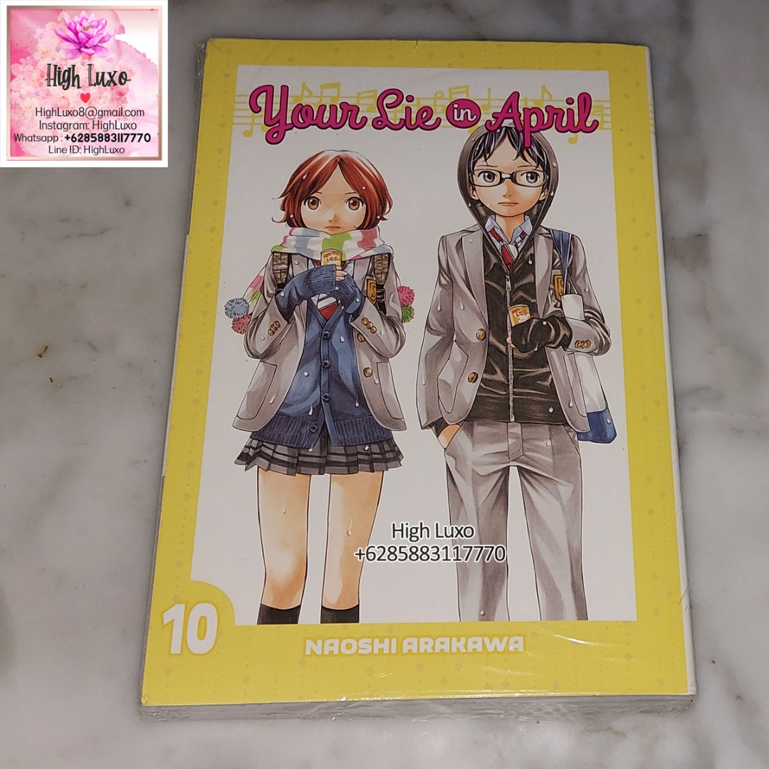 Buku Komik Your Lie In April Vol 10 Comic English Book Impor Import Manga Seri English Bahasa ...