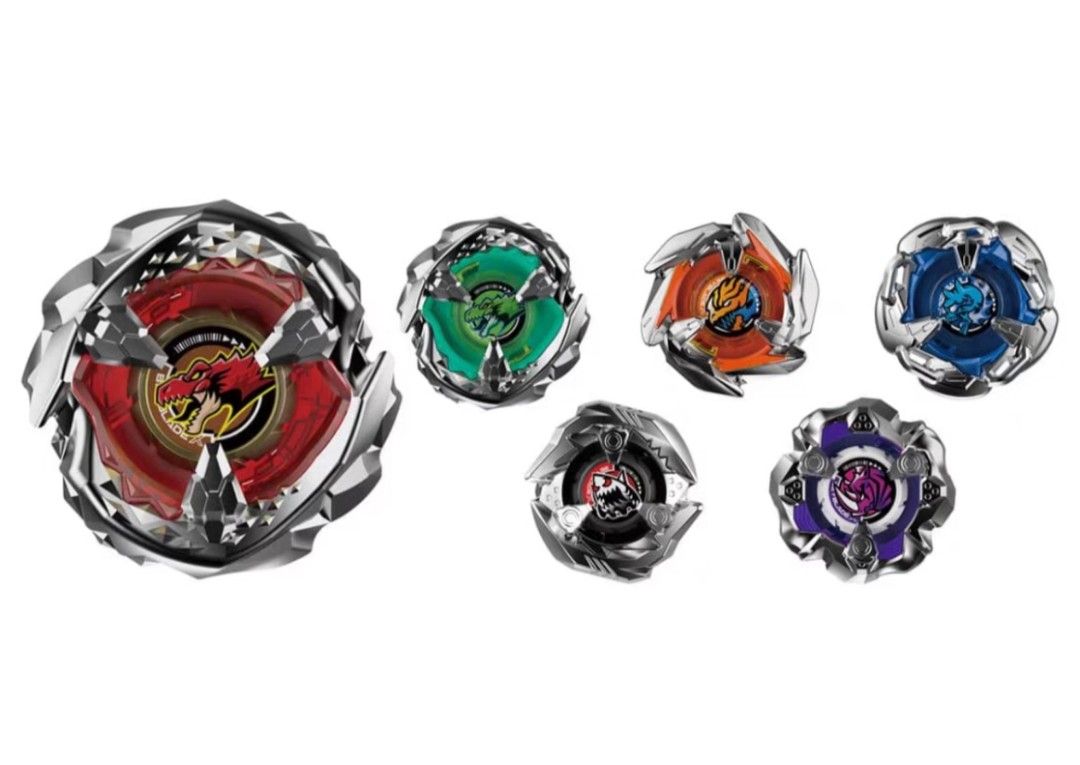 BX 31 Tyranno Beat Beyblade X Full set of 6 complete beyblades, Hobbies ...