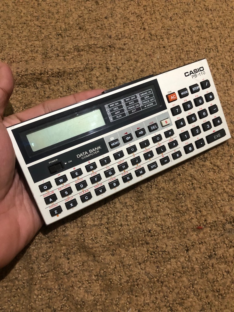Casio PB-110 databank computer calculator, Hobbies & Toys, Memorabilia ...
