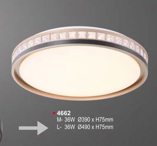 LED Ceiling light - LED Spiral Panel, Furniture & Home Living, Lighting ...
