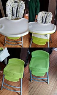 LUNABABY kid dining high chair portable bed with 4 wheels, Babies ...