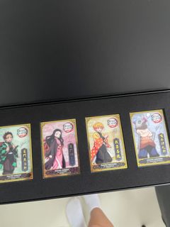 Demon slayer seiyuu acrylic signature card set, Hobbies & Toys ...