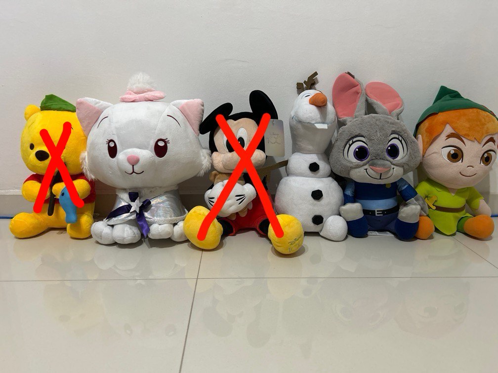 Disney characters soft toy, Hobbies & Toys, Toys & Games on Carousell