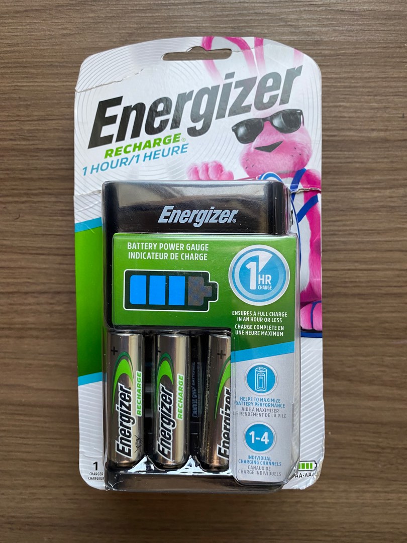 Energizer Super Fast Recharge Battery Charger (Around 1 Hour) with 4 ...