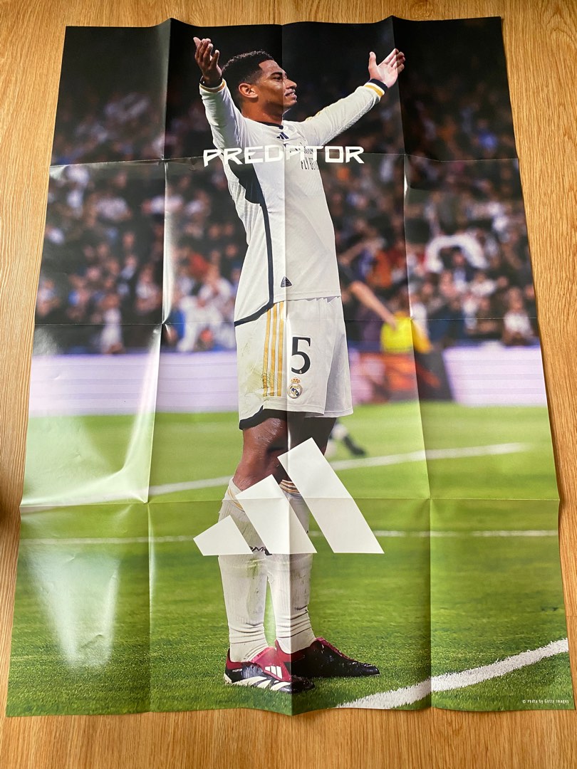 Football poster Jude Bellingham Adidas Predator, Hobbies & Toys ...