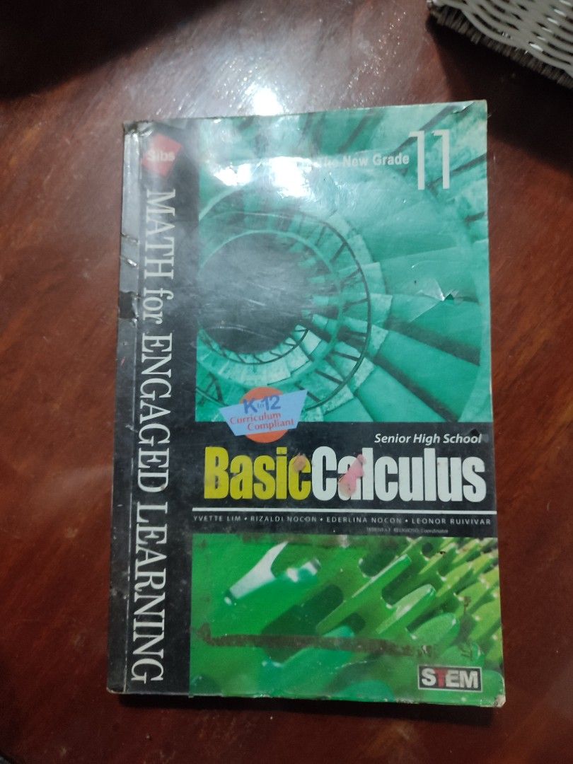 Grade 11 Basic Calculus, Hobbies & Toys, Books & Magazines, Textbooks on Carousell