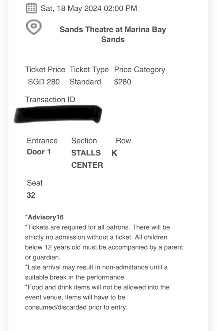 Hamilton ticket for 18May2024 2pm, Tickets & Vouchers, Event Tickets on ...