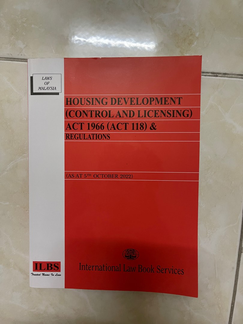 Housing Development Act 1966, Hobbies & Toys, Books & Magazines ...