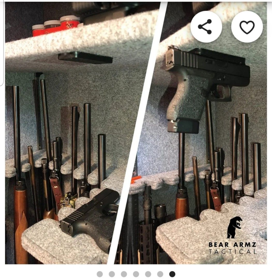 Imported TFNUO Non Scratch Tactical Gun Magnet Mount Under The Desk ...