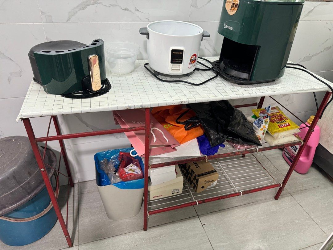 Metal Kitchen Rack Rak Dapur Gas Besi, Furniture & Home Living ...