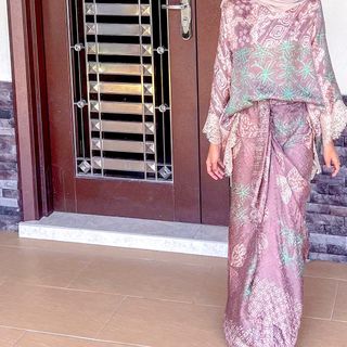 Baju Kurung Indonesia Style with Pario, Women's Fashion, Muslimah ...