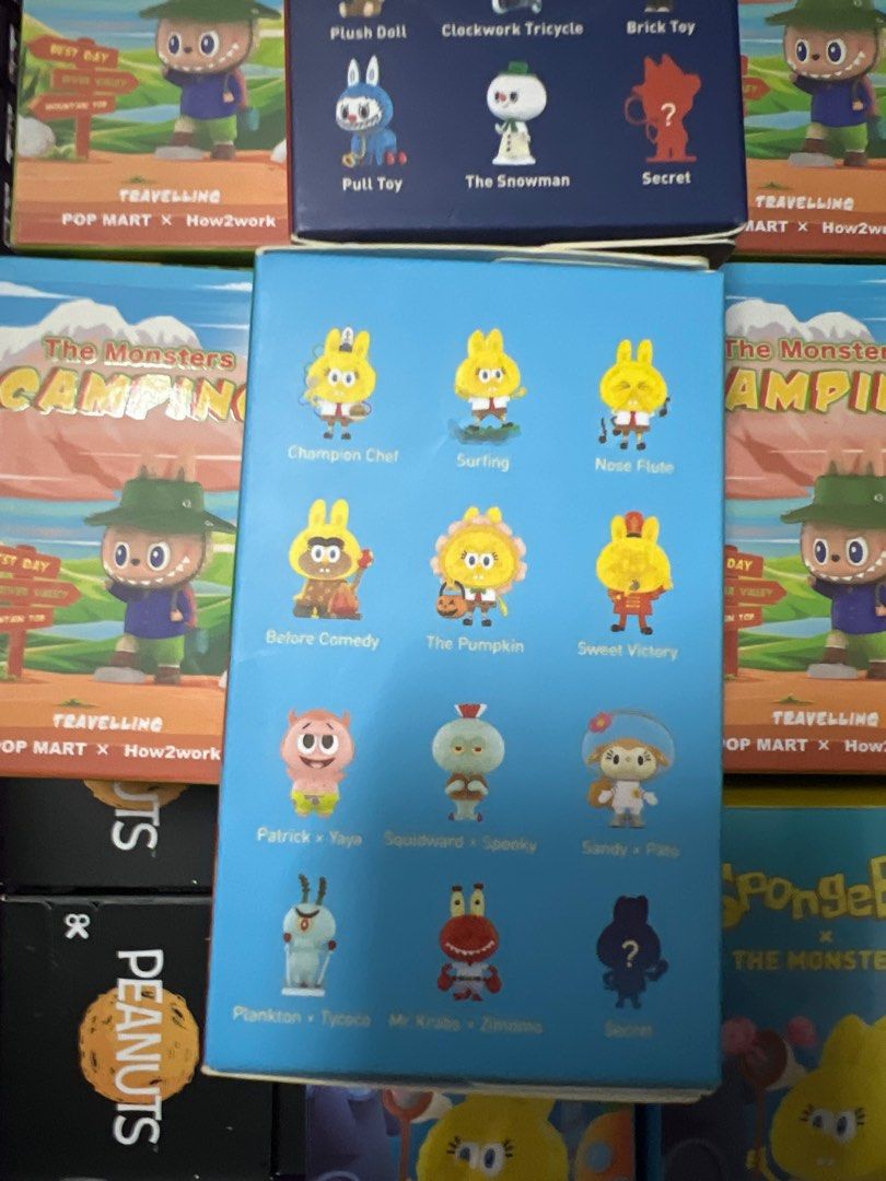 Labubu (the monster) x pop mart blind box (Camping, The toys ...