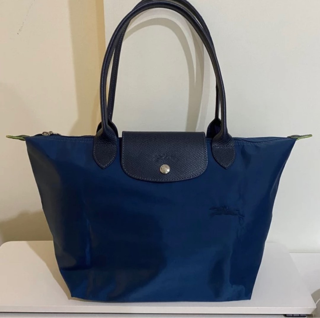 Longchamp green ocean blue MLH, Fesyen Wanita, Tas & Dompet di Carousell