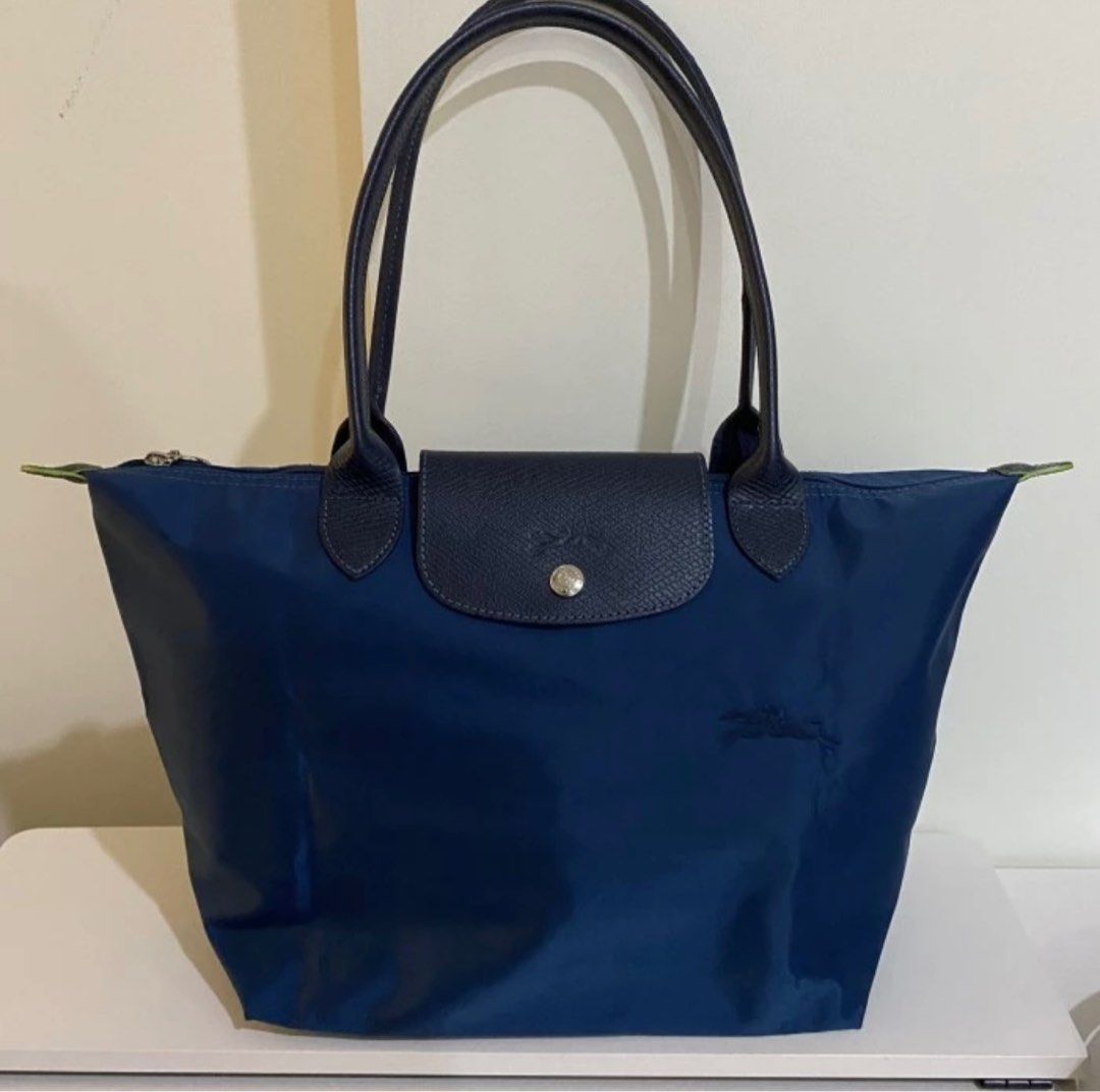 Longchamp green ocean blue MLH, Fesyen Wanita, Tas & Dompet di Carousell