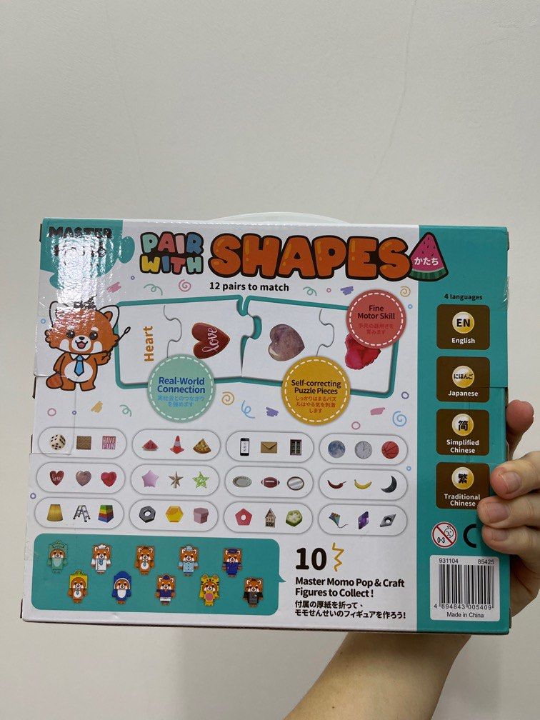 Master Momo pair with shapes NEW, Hobbies & Toys, Toys & Games on Carousell