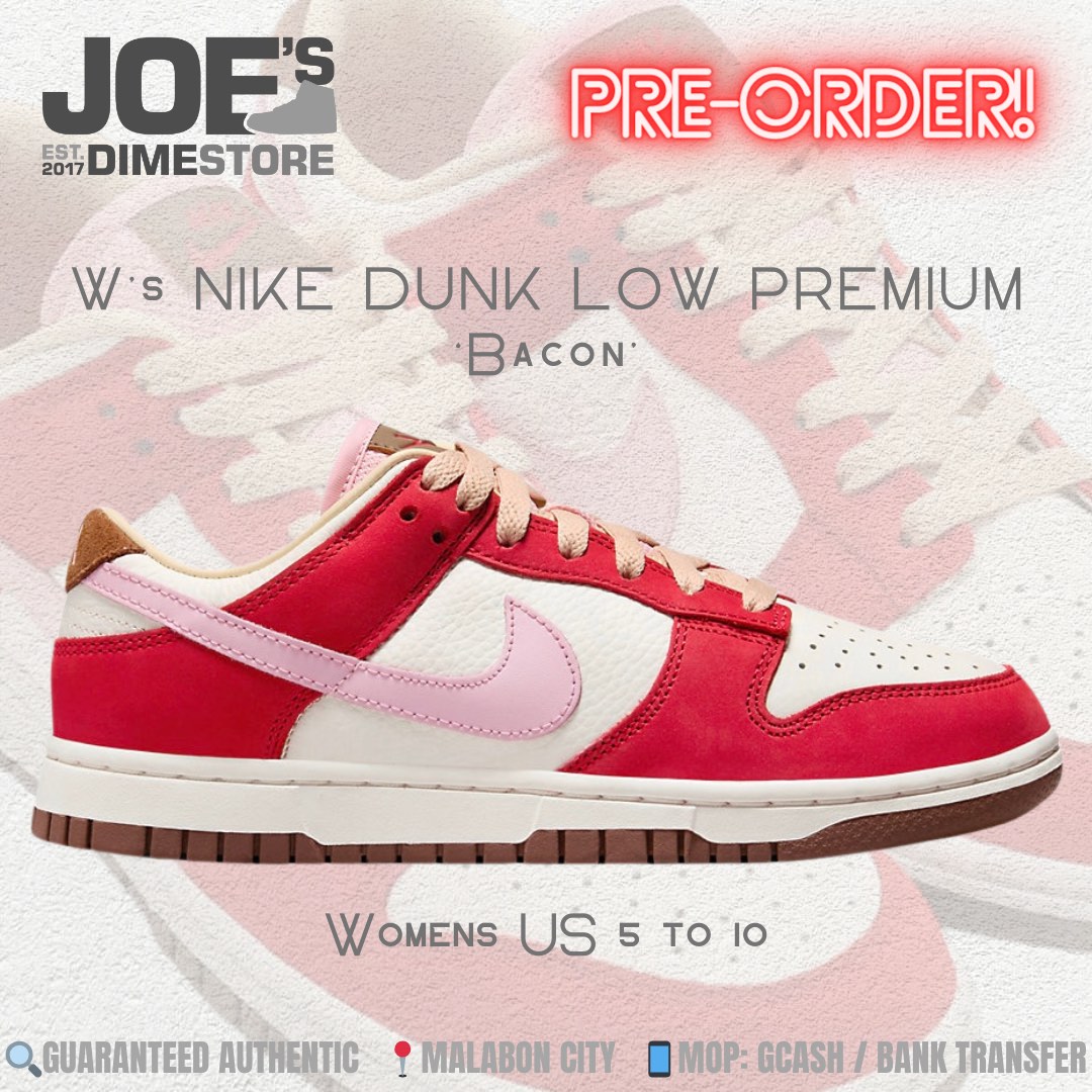 Nike Dunk Low Premium Bacon, Women's Fashion, Footwear, Sneakers on ...