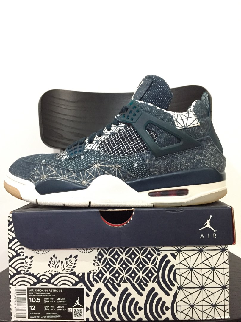 Nike Jordan 4 Sashiko, 他的時尚, 鞋類, 運動鞋、球鞋在旋轉拍賣