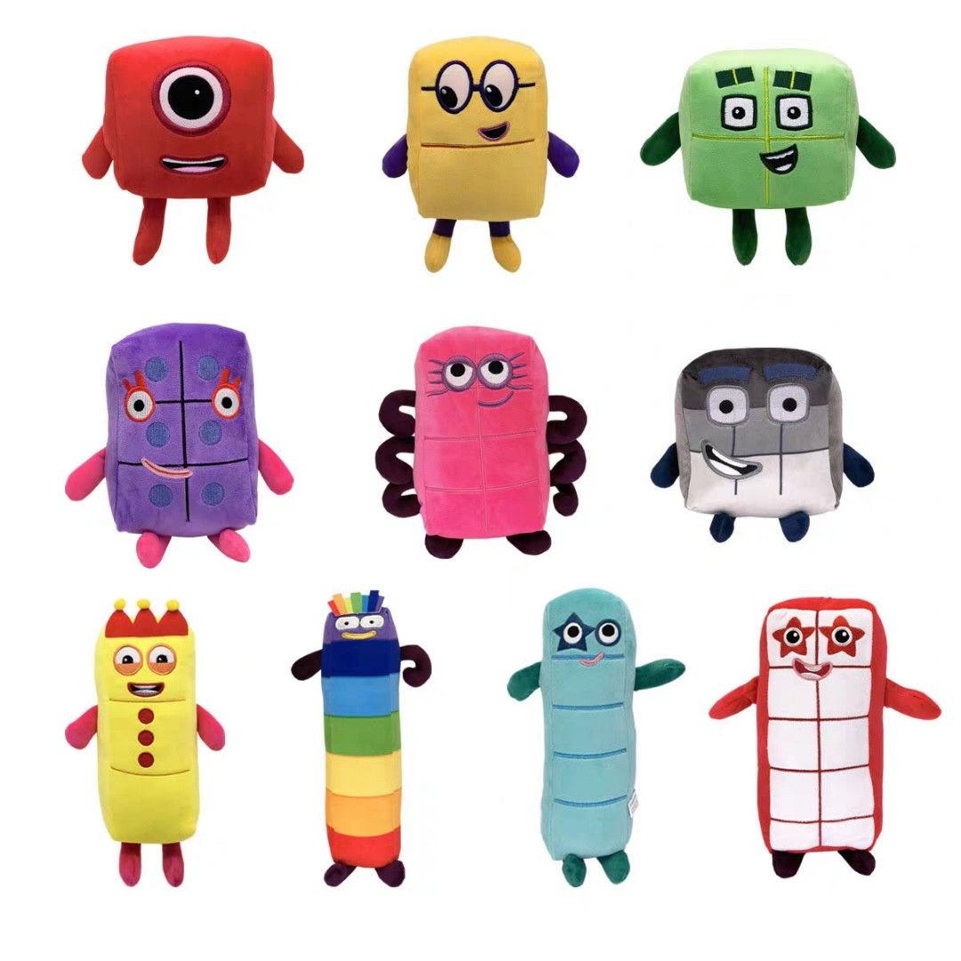 Numberblocks plushies, Hobbies & Toys, Toys & Games on Carousell