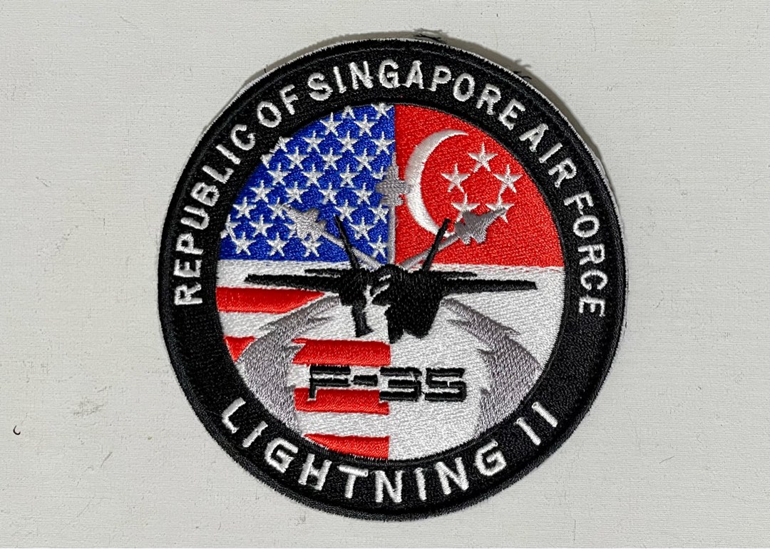 Obsolete Singapore Badge RSAF Lightning II F-35 Air Force Cloth Patch ...