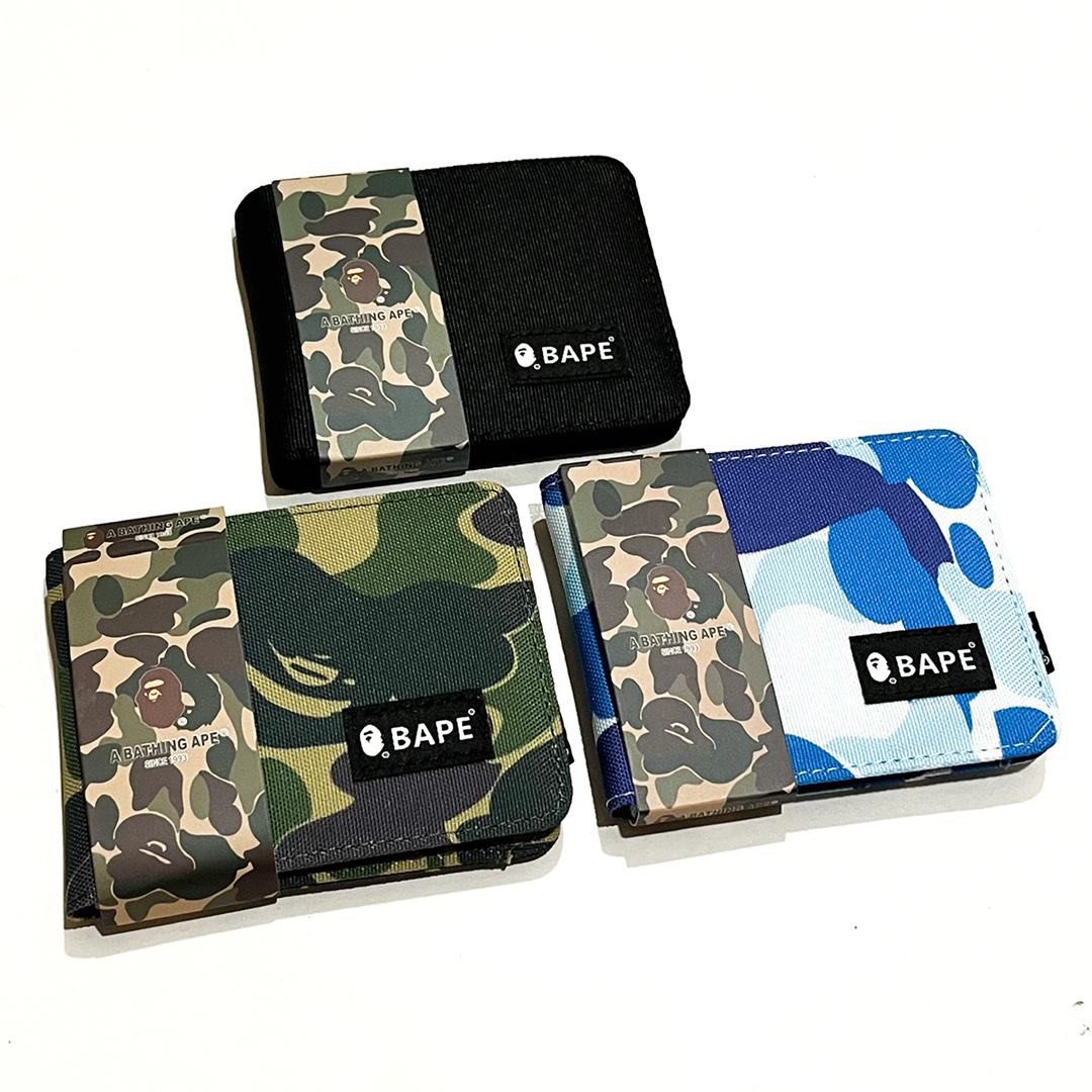 Original Bape Camo Wallet A Bathing Ape, Men's Fashion, Watches ...