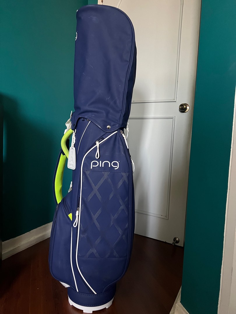 PING golf bag (original) Matte Blue, Sports Equipment, Other Sports ...