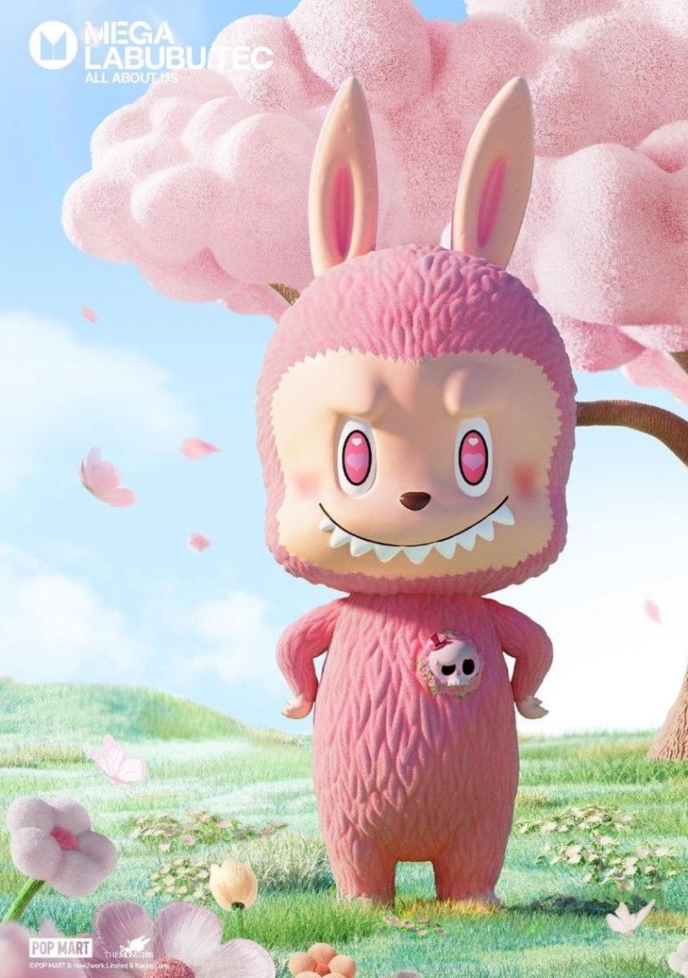 POP MART 泡泡瑪特 Mega Labubu Tec The Mosters How2work LABUBU Labubu Zimomo ...