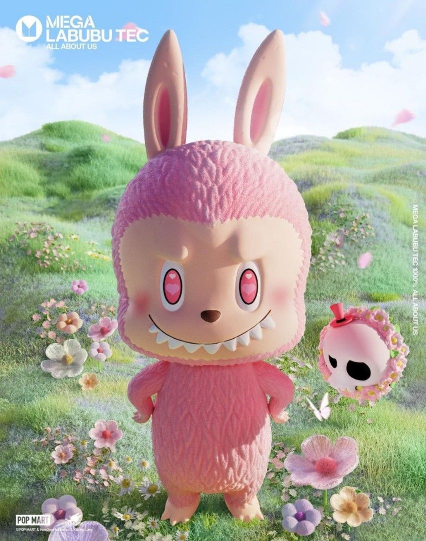 POP MART 泡泡瑪特 Mega Labubu Tec The Mosters How2work LABUBU Labubu Zimomo ...