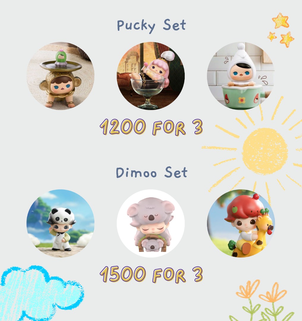 Popmart Dimoo pucky sets, Hobbies & Toys, Toys & Games on Carousell