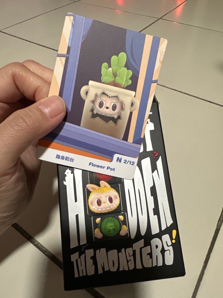 Popmart labubu almost hidden flower pot, Hobbies & Toys, Toys & Games ...