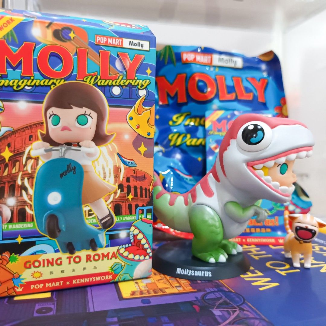 Popmart MOLLY Imaginary Wandering Series (Mollysaurus!), Hobbies & Toys ...