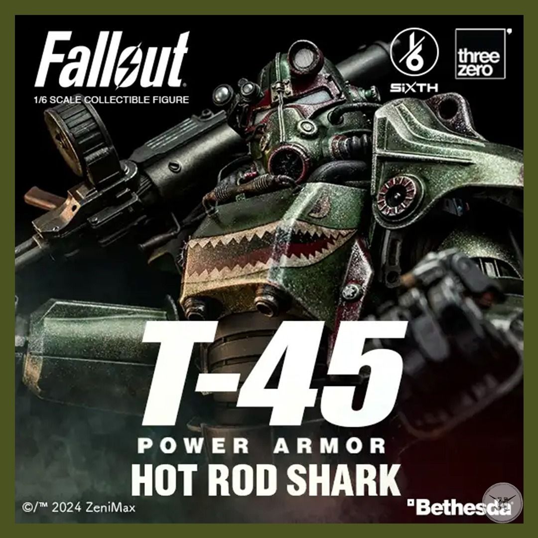 PRE-ORDER!! 1/6 T-45 Fallout: Hot Rod Shark Power Armor, Hobbies & Toys ...