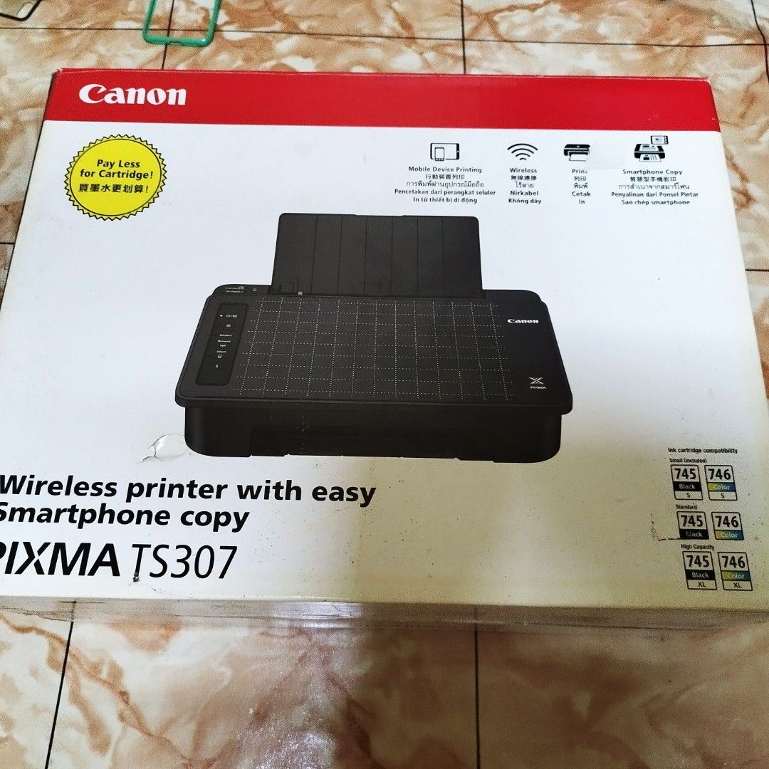 Printer Canon Pixma Ts307 (No Ink), Computers & Tech, Printers ...