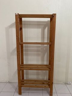 (F20090500) Wooden 5-tier Shelving Unit | Unit Rak Kayu 5-Tingkat ...