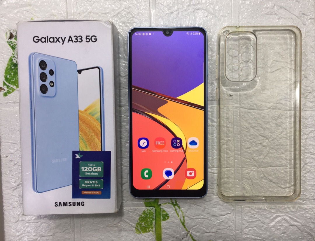Samsung galaxy A33 5G ram 8/128gb fullset mulus, Telepon Seluler ...